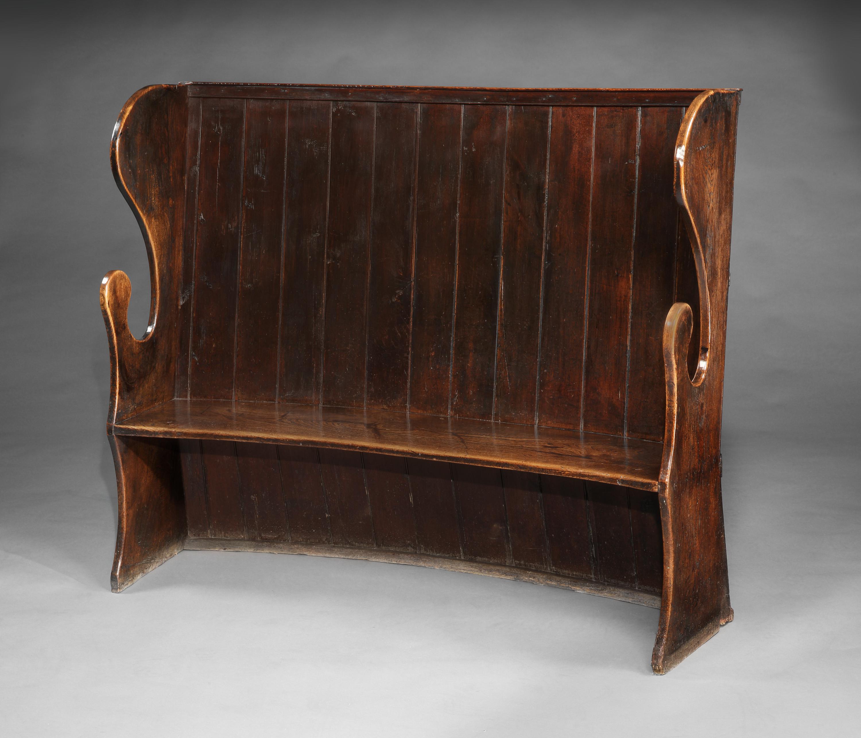 Folk Art Georgian Tavern Settle – Robert Young Antiques