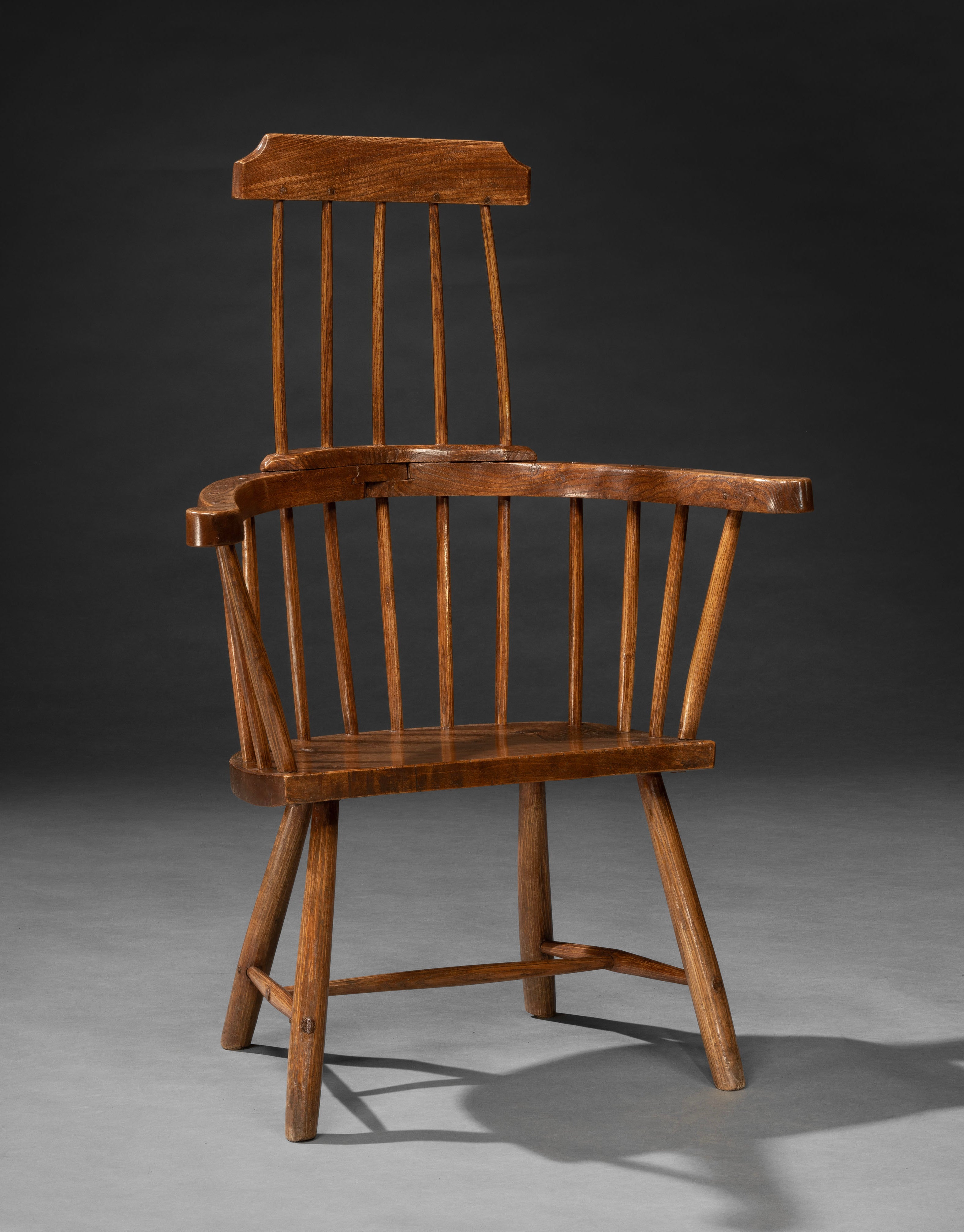 Singular Primitive Windsor Comb Back Armchair – Robert Young Antiques