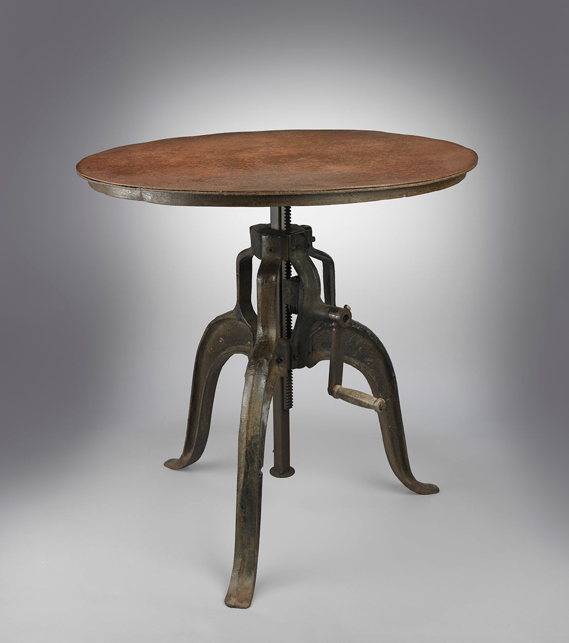 Distinctive Adjustable Industrial Tripod Table – Robert Young Antiques