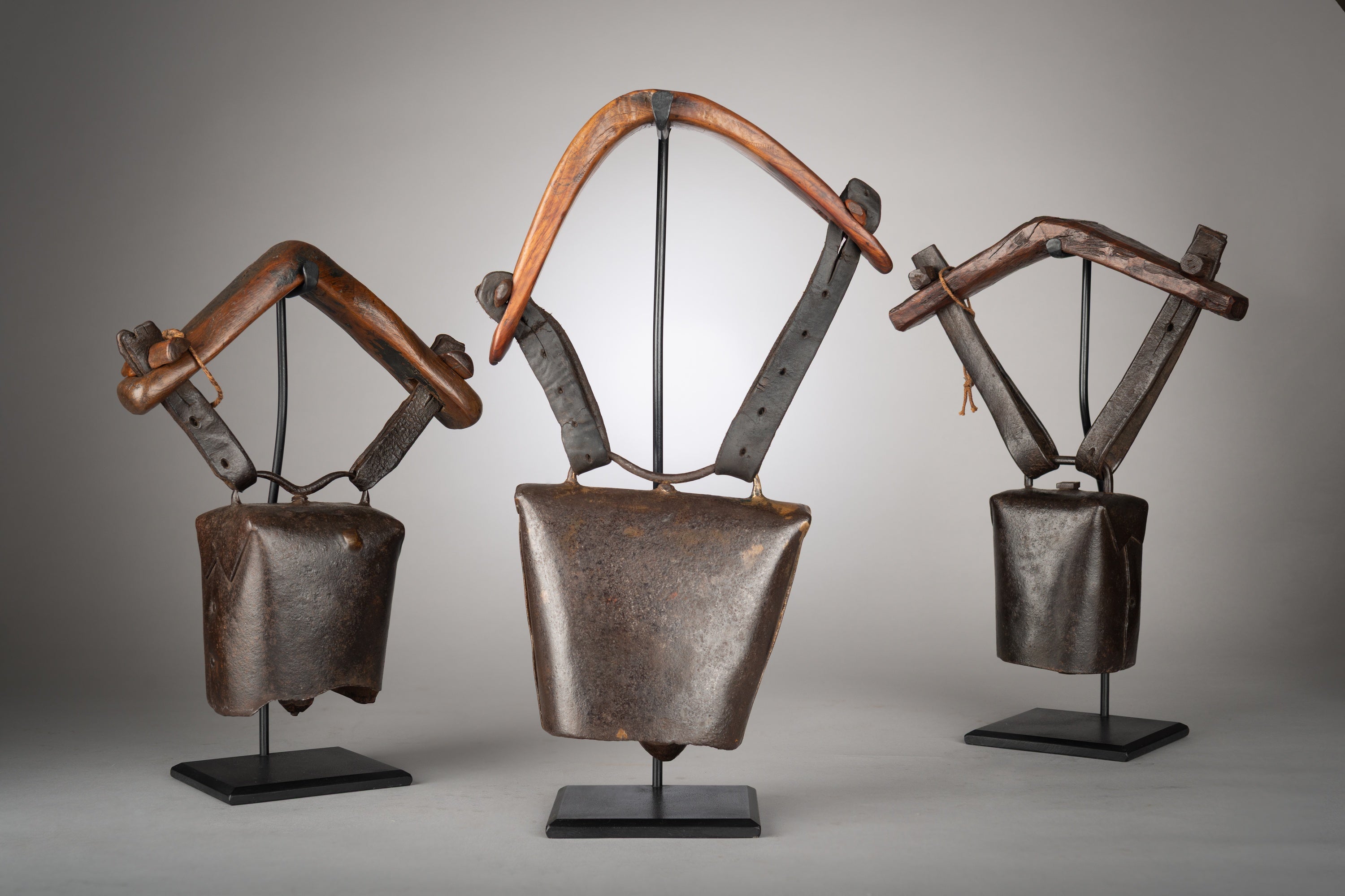 A Group of Three Early Sheep Bells – Robert Young Antiques
