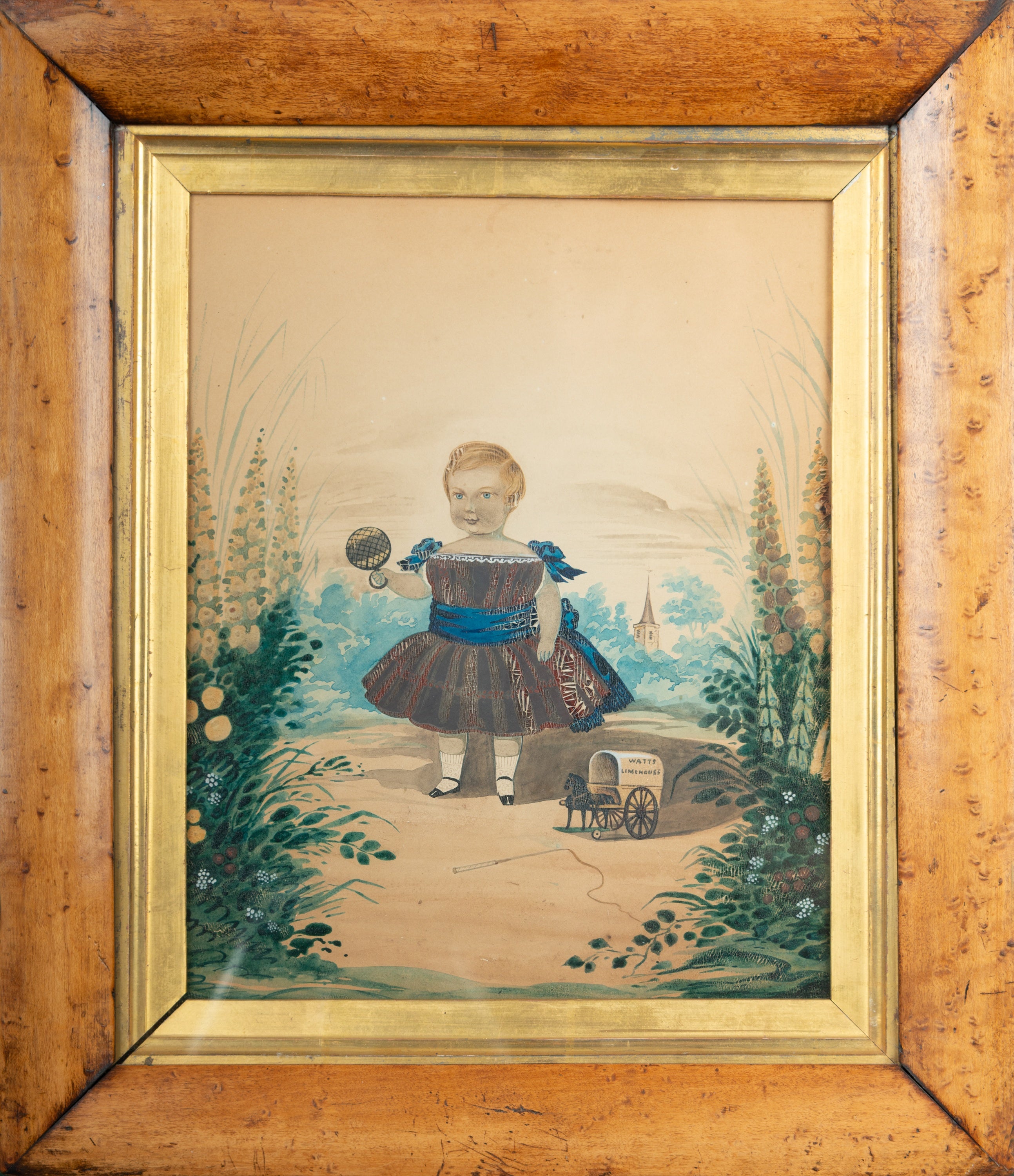 Unusual Naïve School Child Portrait – Robert Young Antiques