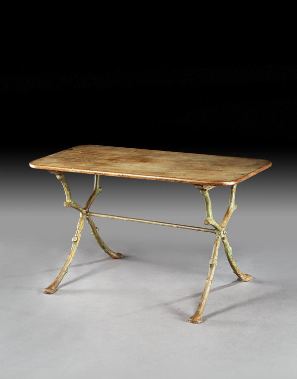 Two Antique Tables with Metal Legs - Robert Young Antiques