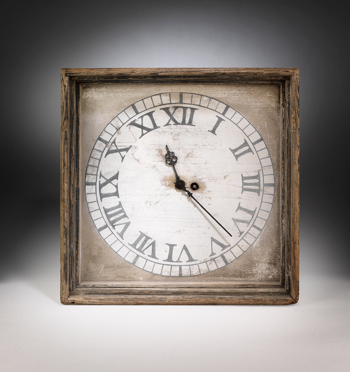 Box Cased Wall Clock - Robert Young Antiques