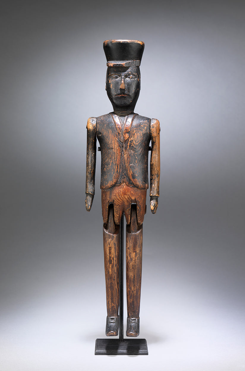 Delightful Primitive Jig Toy with Articulated Limbs – Robert Young Antiques