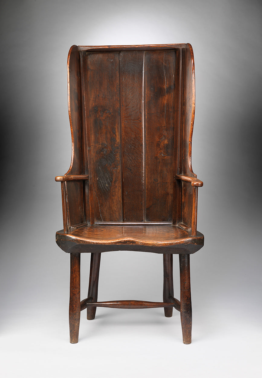 Rare Primitive Georgian Vernacular Wingback Armchair – Robert Young ...