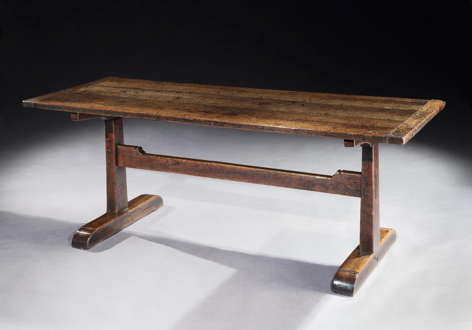Classic Early Trestle Based Dining Table – Robert Young Antiques