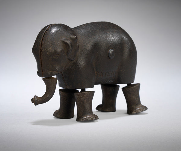 Pair of Small Ramp Walking Elephant Toys