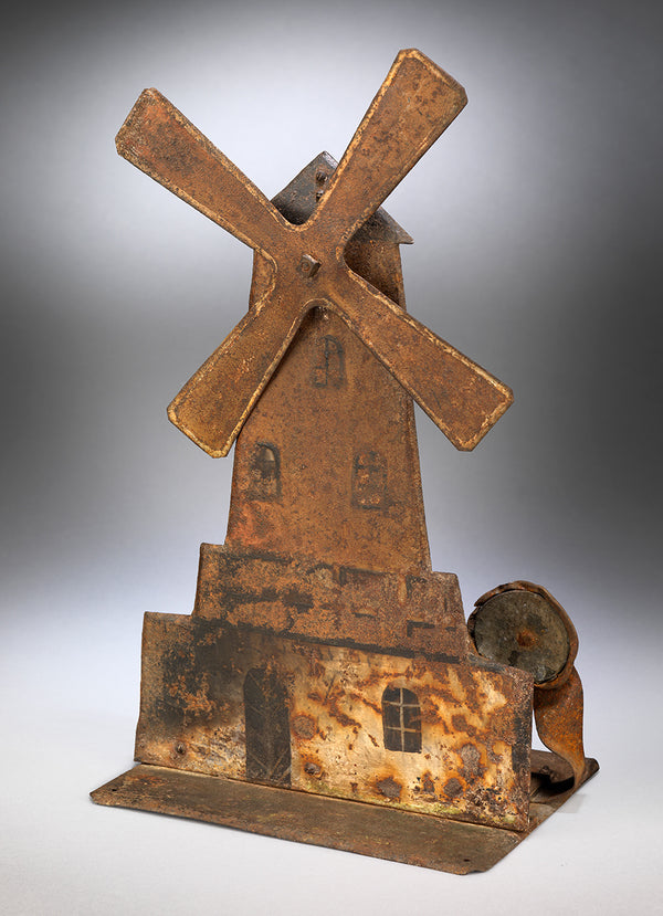 Rare Primitive Folk Art Windmill Fairground Target - Robert Young Antiques