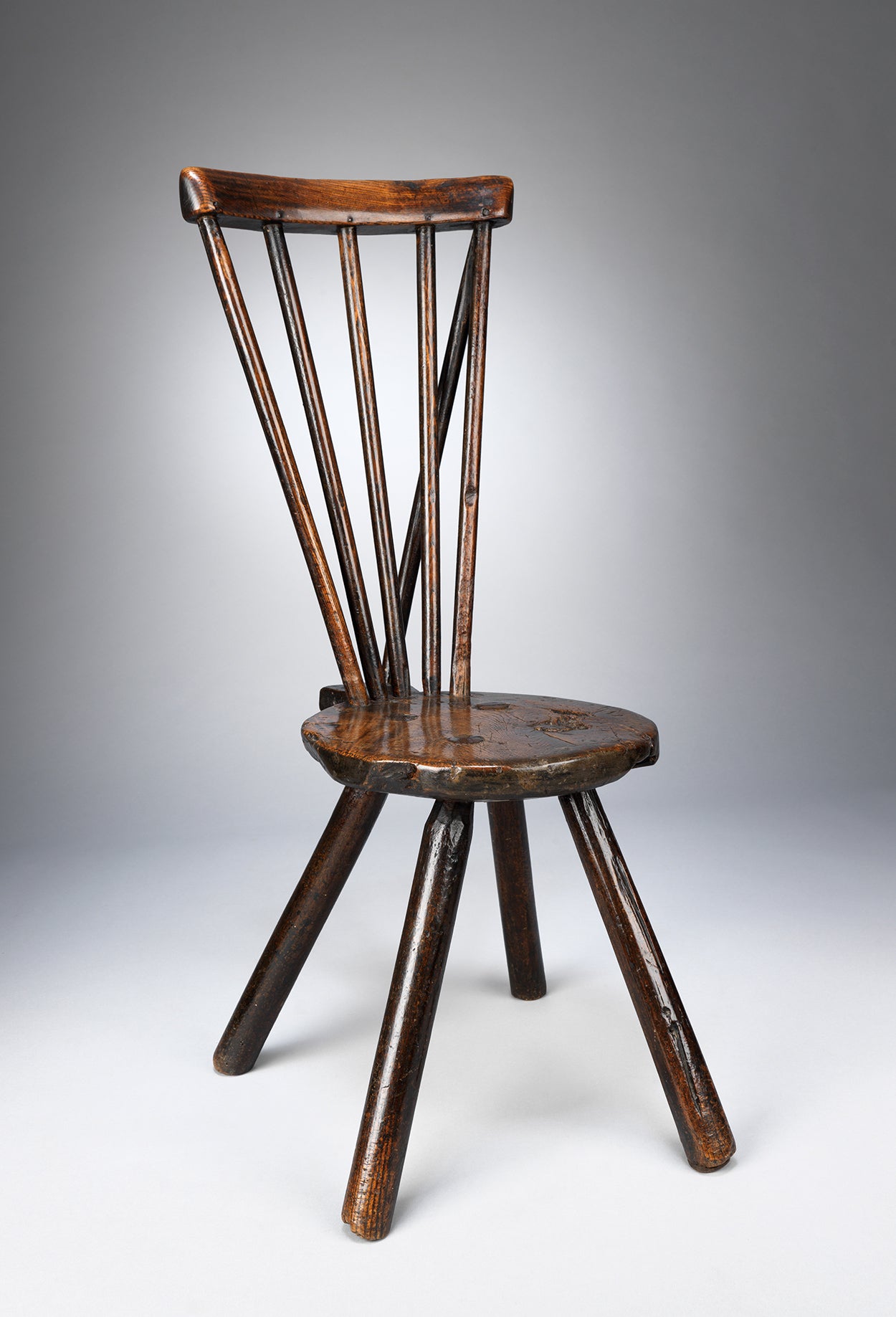 Most Unusual Primitive Backstool – Robert Young Antiques