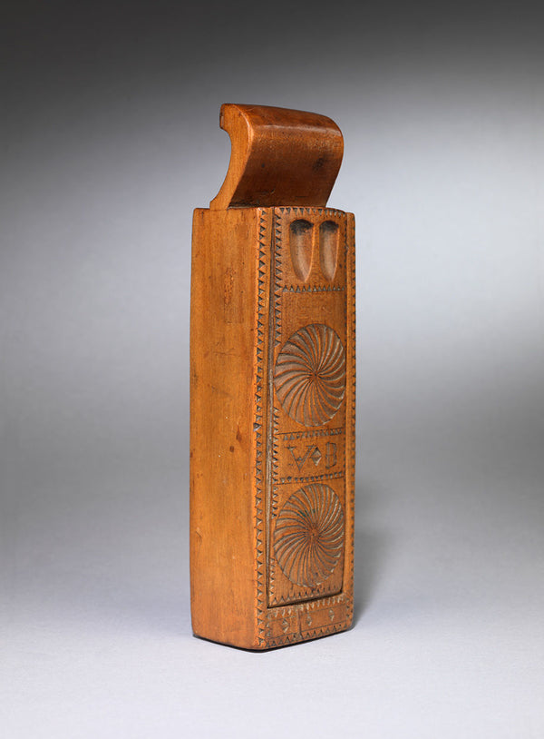 Unusual Initialled Love Token Razor Box - Robert Young Antiques