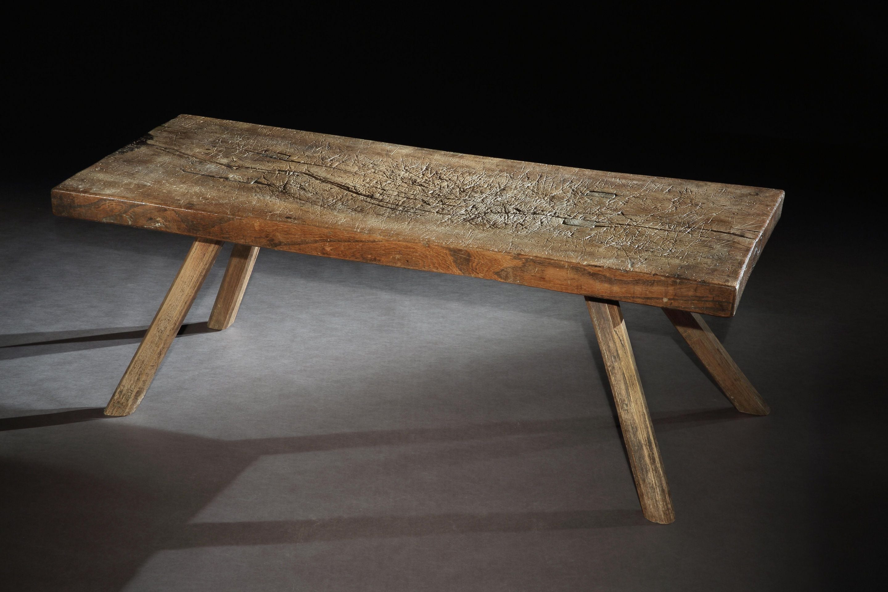 Fine Primitive Vernacular Pig Bench or Low Work Table – Robert Young ...