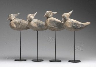 Four Working Lapwing Decoys – Robert Young Antiques