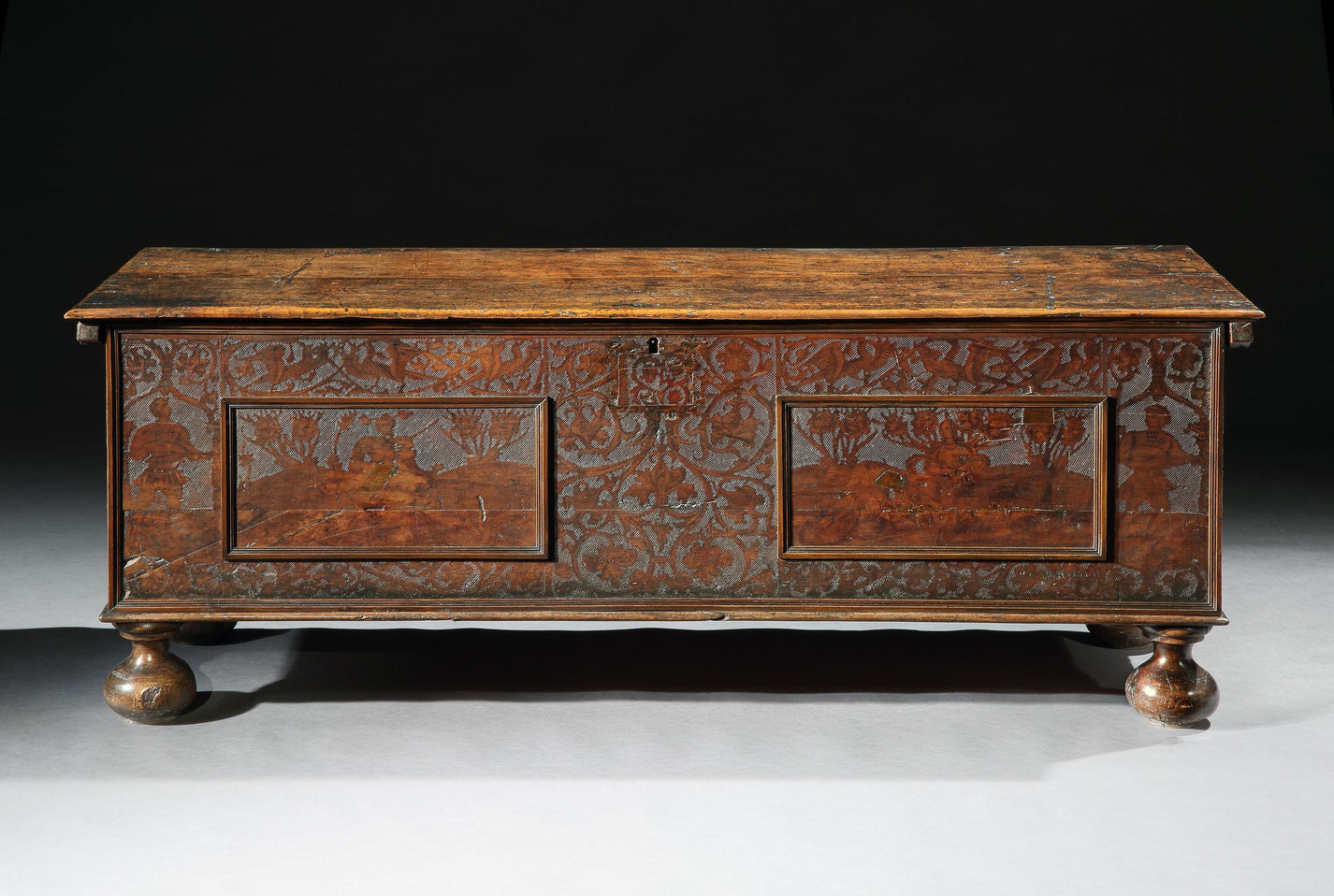 A Fine Alto Adige Poker and Penwork Cassone – Robert Young Antiques