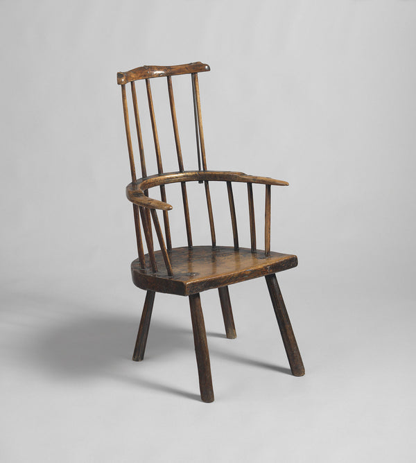 Primitive Windsor Comb Back Armchair - Robert Young Antiques